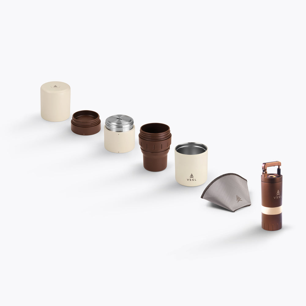 Nest Pour Over Kit + Java G25 Coffee Grinder Bundle | VSSL Gear