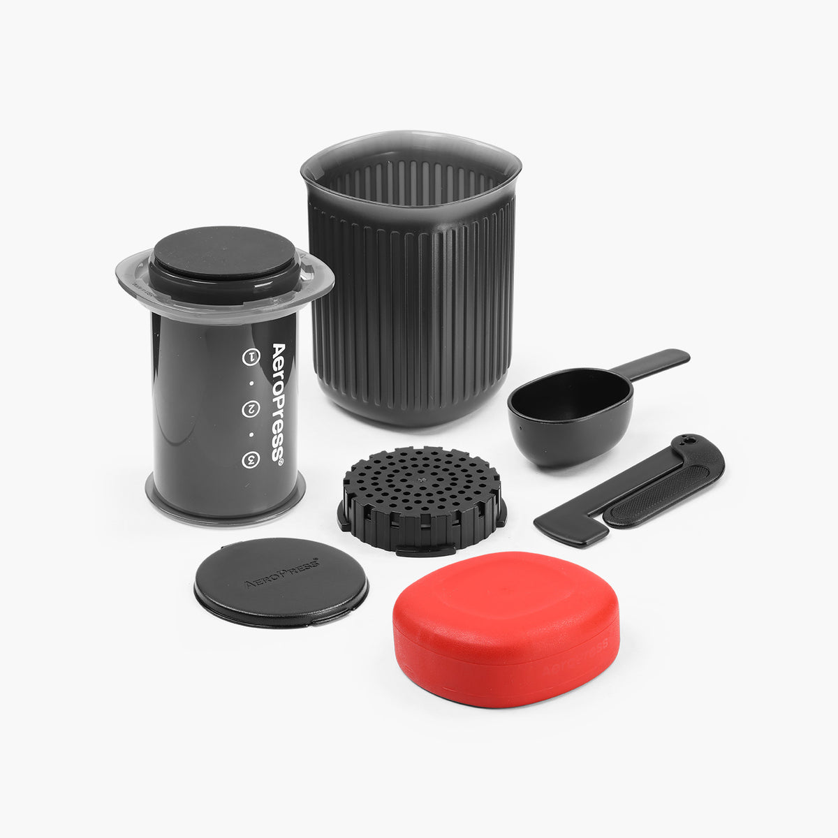 Aeropress® Go™ Travel Coffee Maker + Java G25 Coffee Grinder Bundle