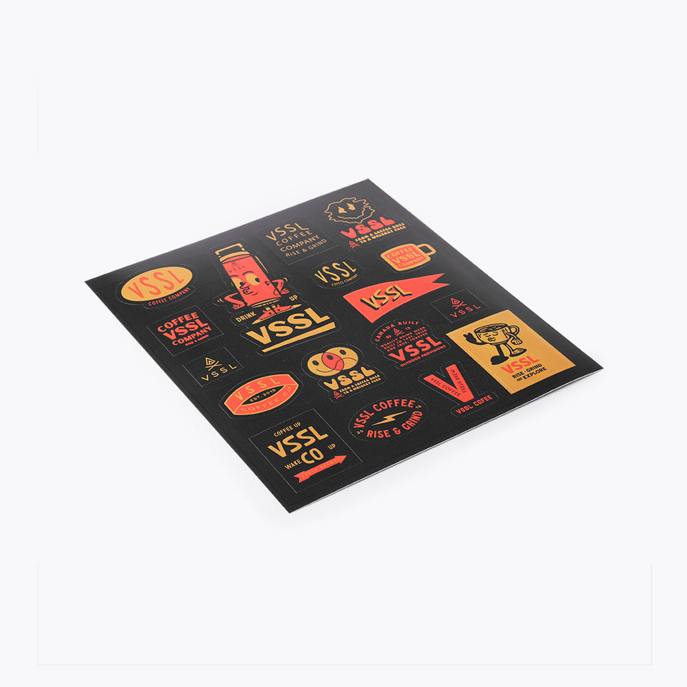 VSSL Coffee Co. Sticker Sheet